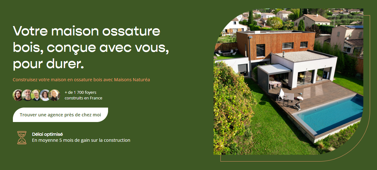Construisez votre maison ossature bois avec Maisons Naturéa